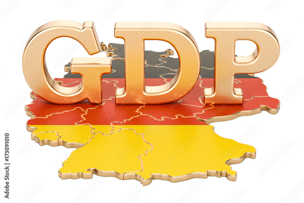 gross domestic product GDP of Germany concept, 3D rendering Stock ...