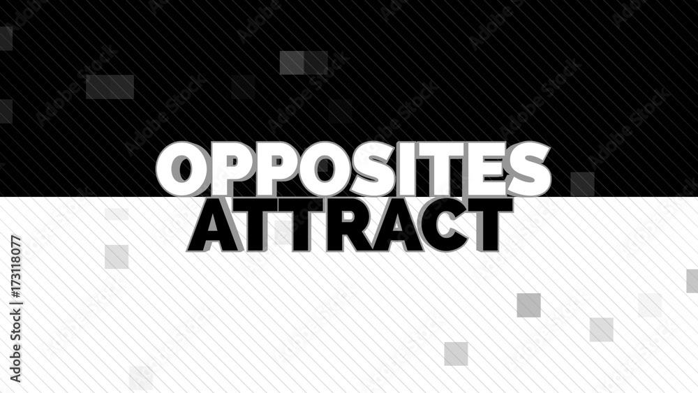 Opposites Attract Stock Template | Adobe Stock