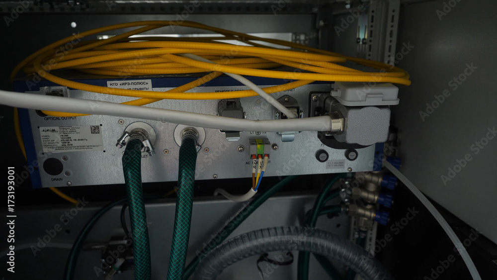 Network panel, switch and cable in data center Stock Photo | Adobe Stock