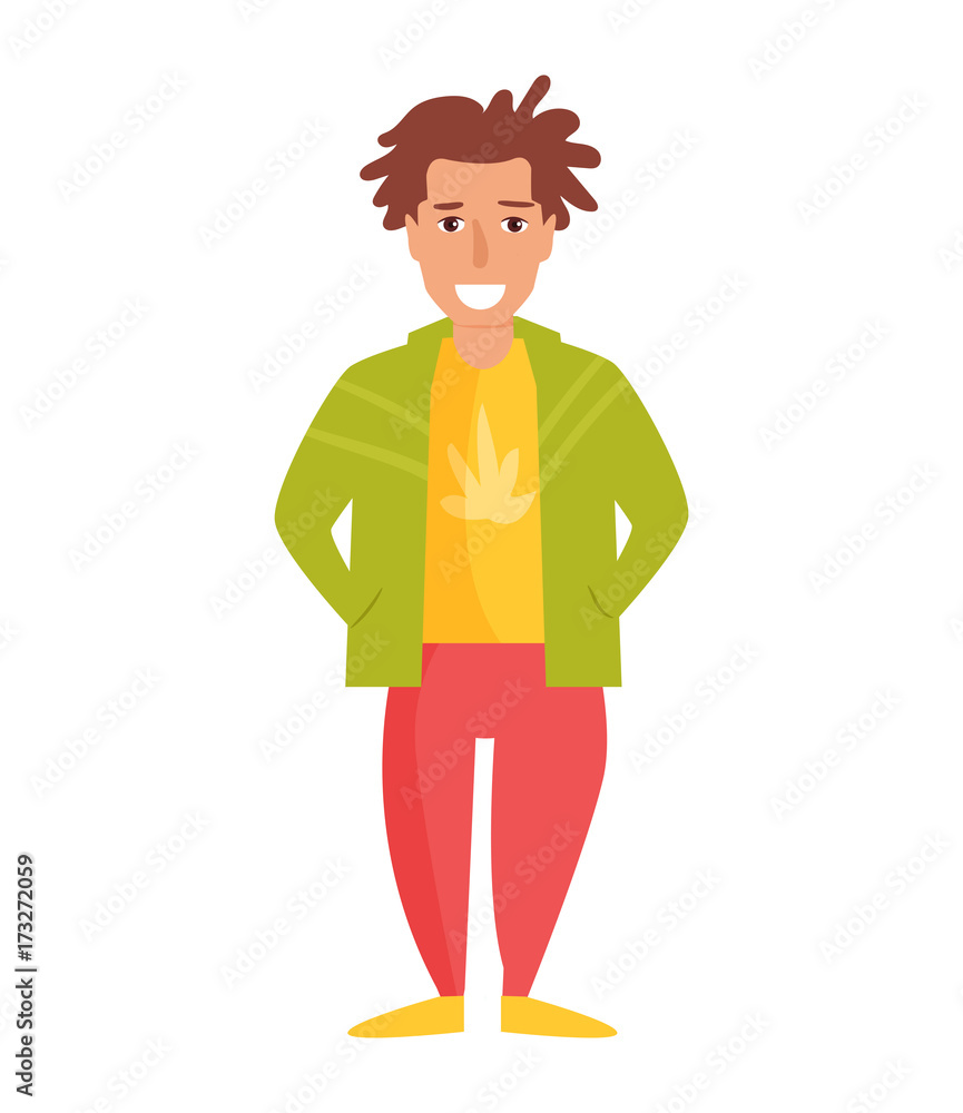 Rastaman. Vector. Cartoon Stock Vector | Adobe Stock