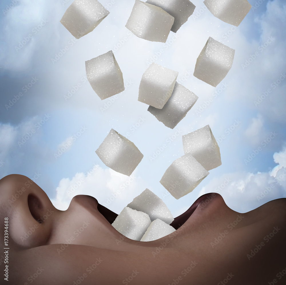 Sugar Eating Stock Illustration | Adobe Stock