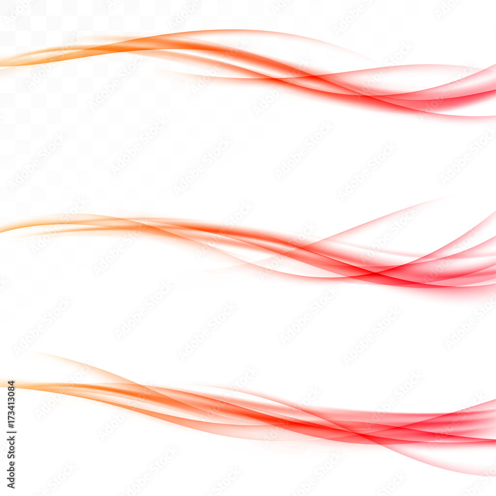 Energy futuristic soft smooth transparent mild smoke wave collection ...