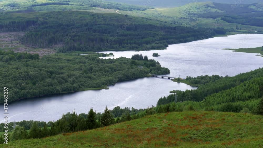 Glen Garry Viewpoint, Scotland - Graded Version Stock Video | Adobe Stock