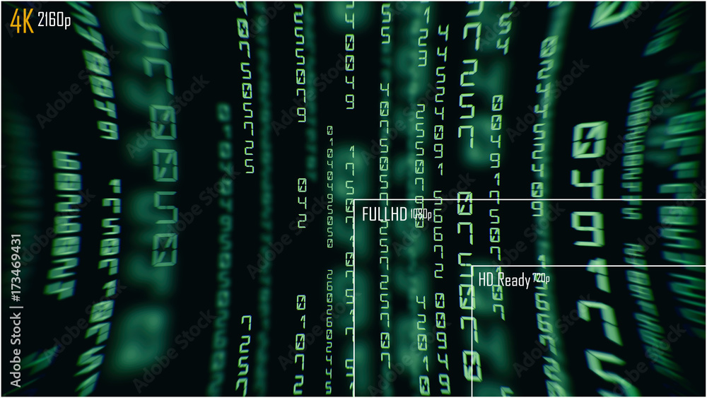 4K // Full HD // HD Ready television resolution display with comparison ...