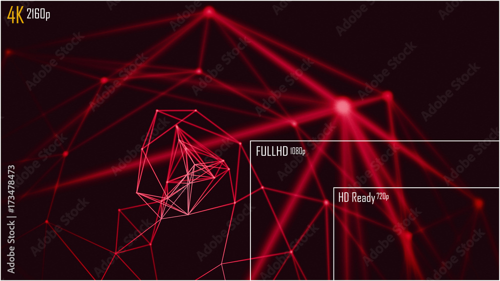 4K // Full HD // HD Ready television resolution display with comparison ...