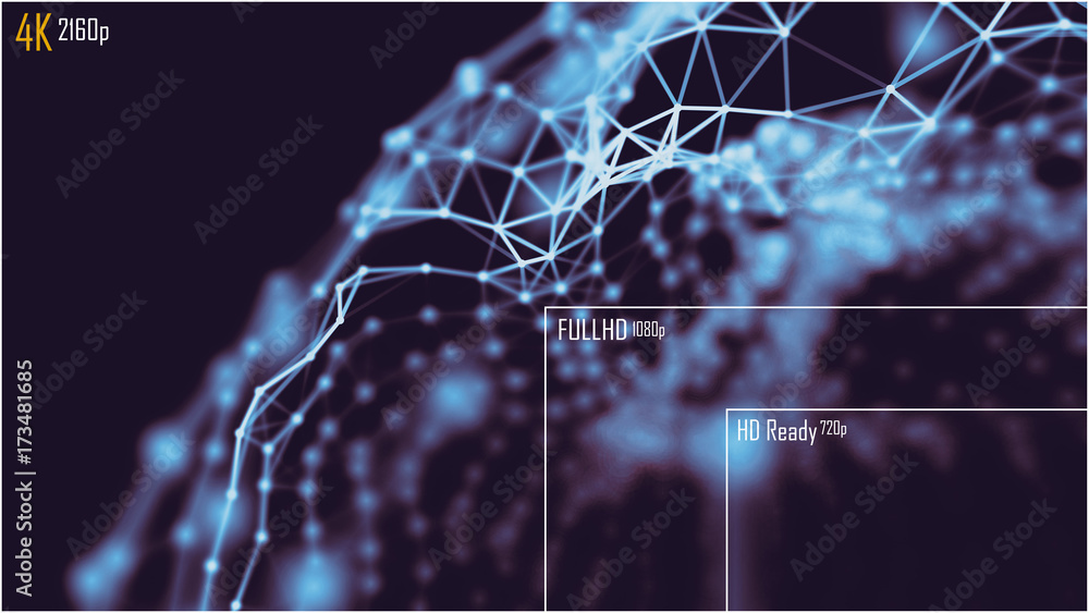 4K // Full HD // HD Ready television resolution display with comparison ...