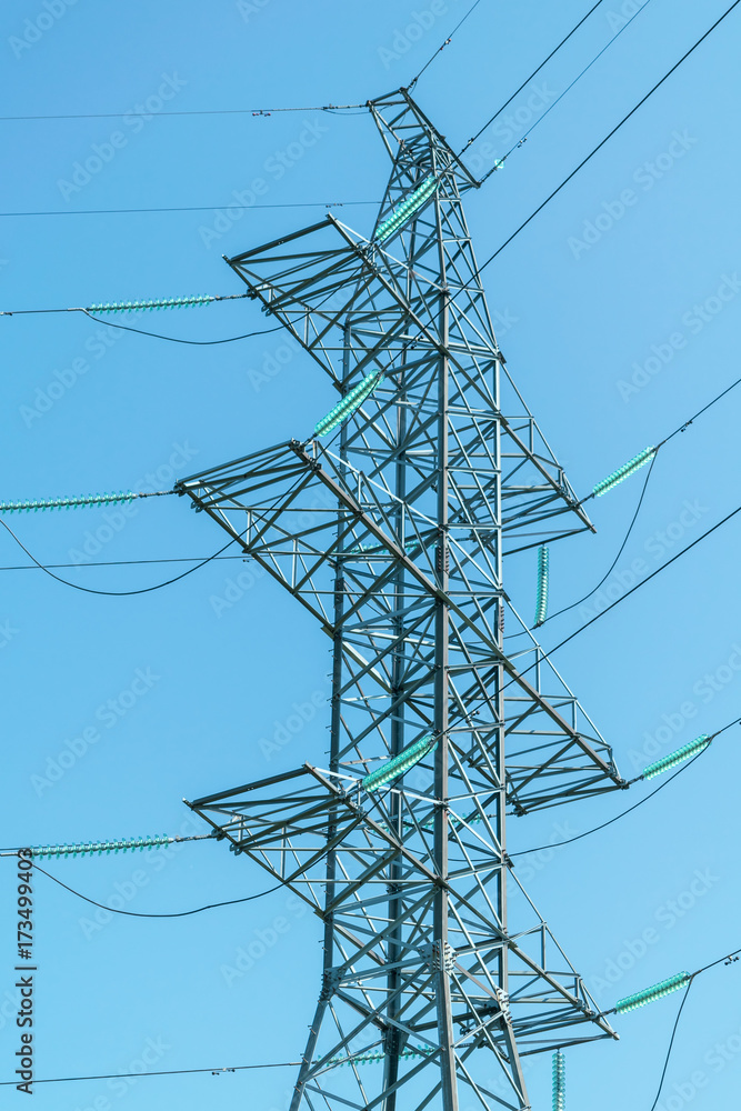 The design of the support high voltage power lines with glass ...