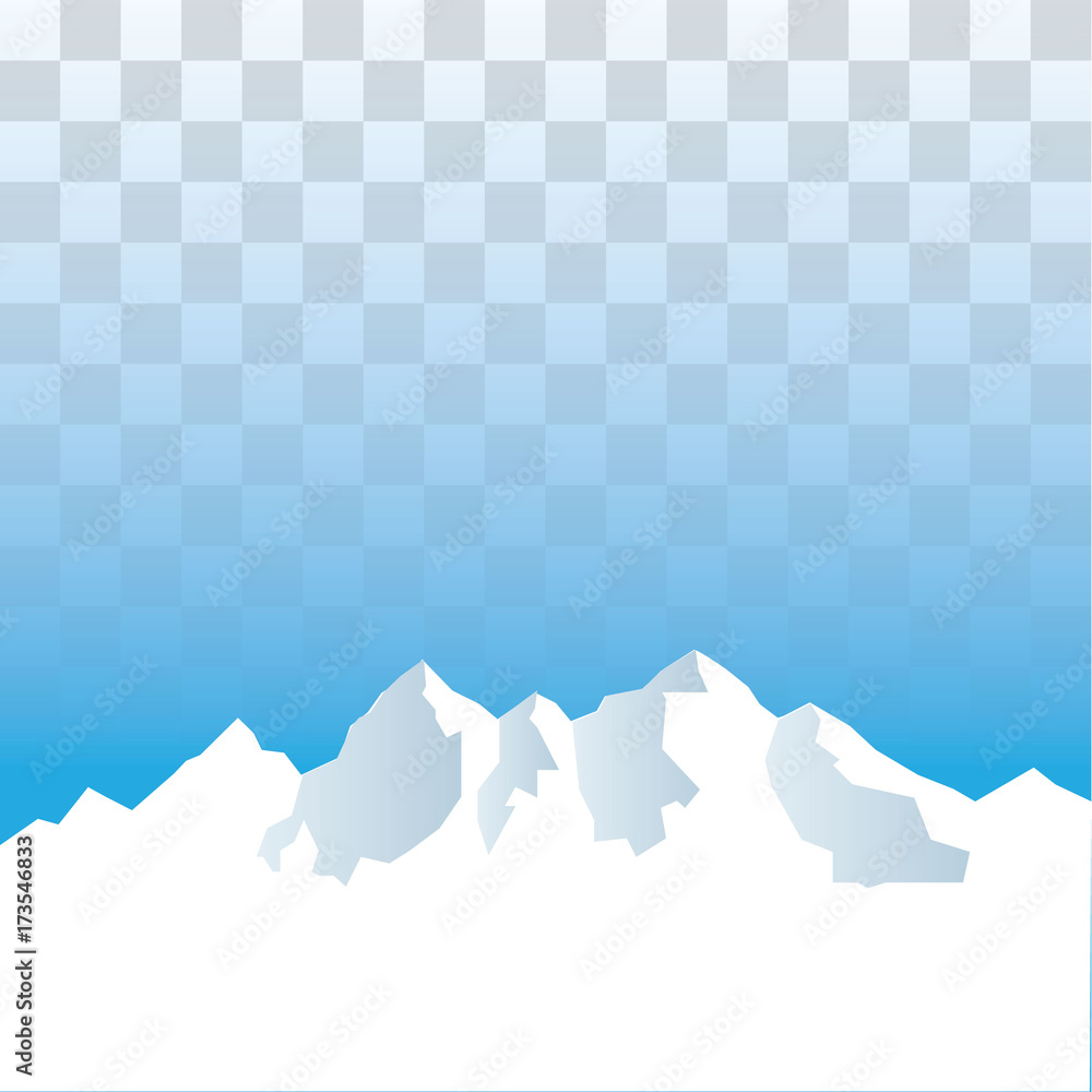 Set of Isolated snow cap. Snowy elements on winter on transparent ...