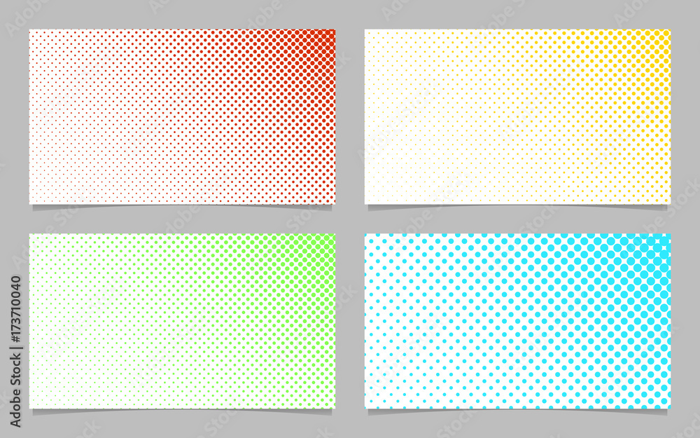 Digital halftone dot pattern business card background template design ...