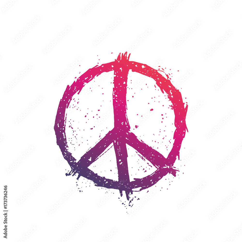peace sign vector illustration Stock Vector | Adobe Stock