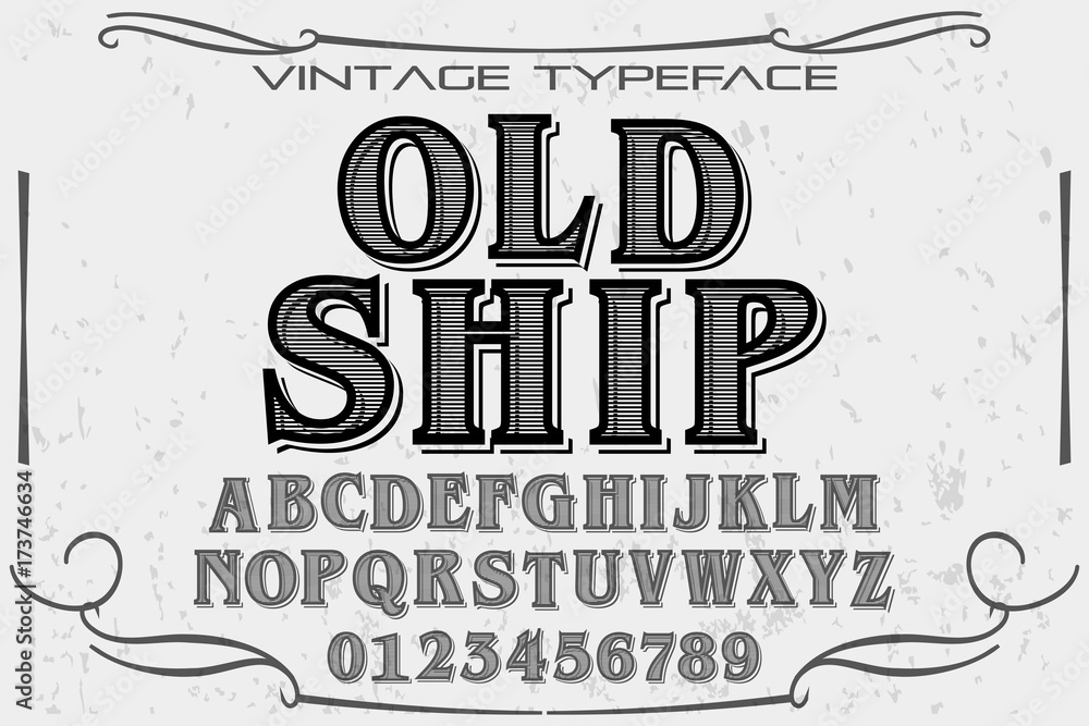 handcrafted vector script alphabet font vintage old style and vector ...