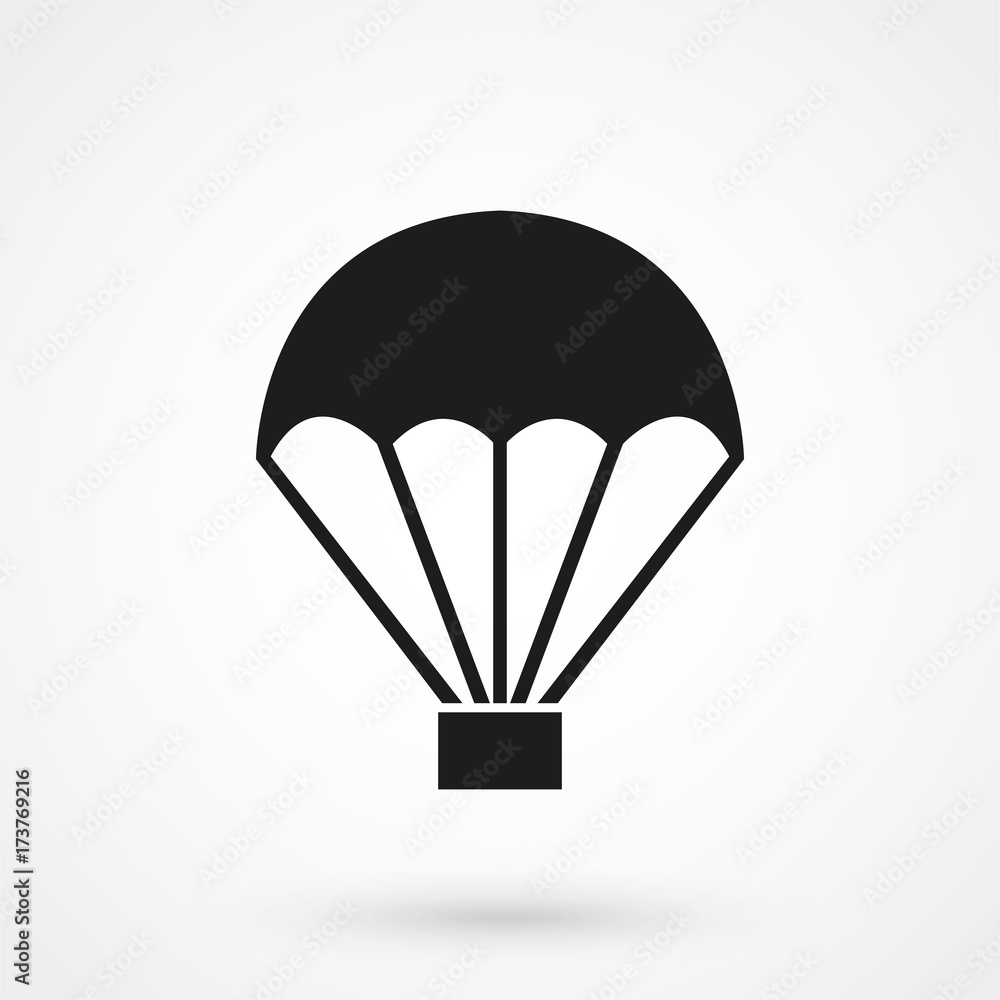 Parachute vector icon Stock Vector | Adobe Stock