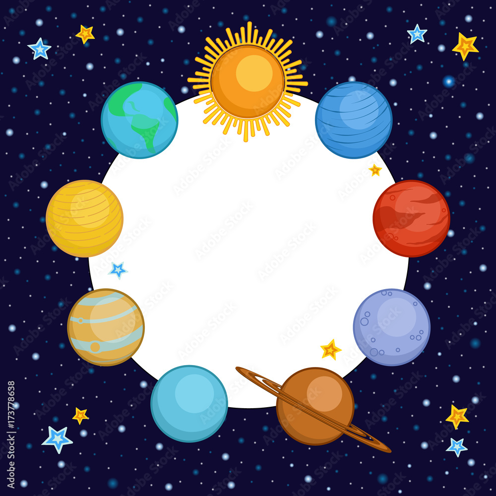 Outer Space Border Clip Art