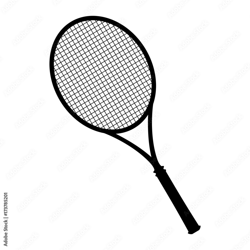 Tennis Racket Silhouette