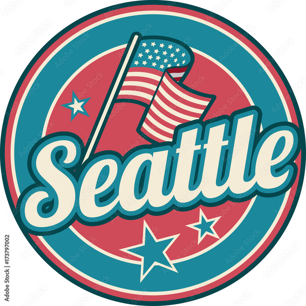Seattle symbol Stock Vector | Adobe Stock
