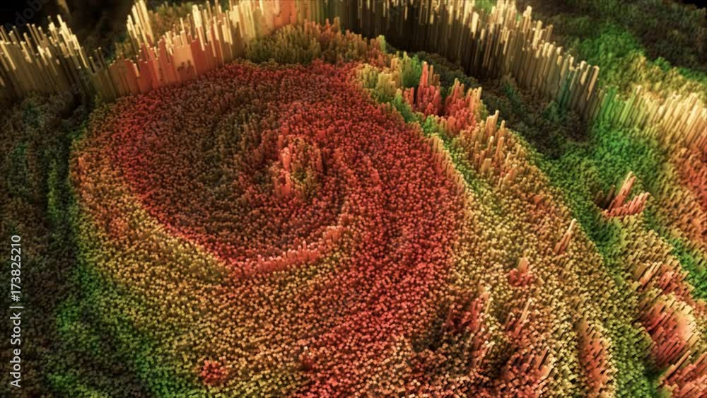 Vidéo Stock Animation depicting Hurricane Harvey off the coast of Texas ...