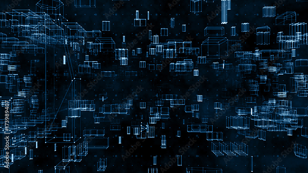 Tech Voyage Futuristic Looping Background Stock Template | Adobe Stock