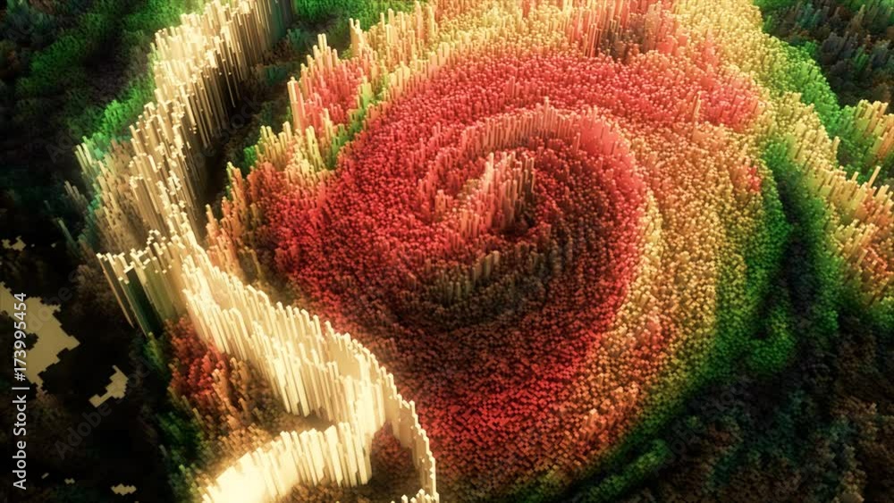 Vidéo Stock Animation depicting Hurricane Harvey off the coast of Texas ...