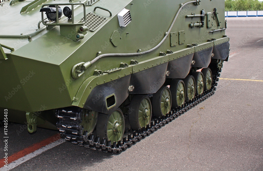 Multipurpose armoured high-speed tracked chassis is as a platform for ...