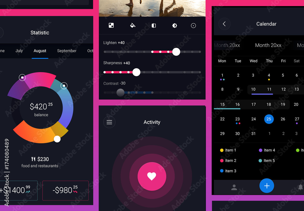 Pin UI Kit Stock Template | Adobe Stock