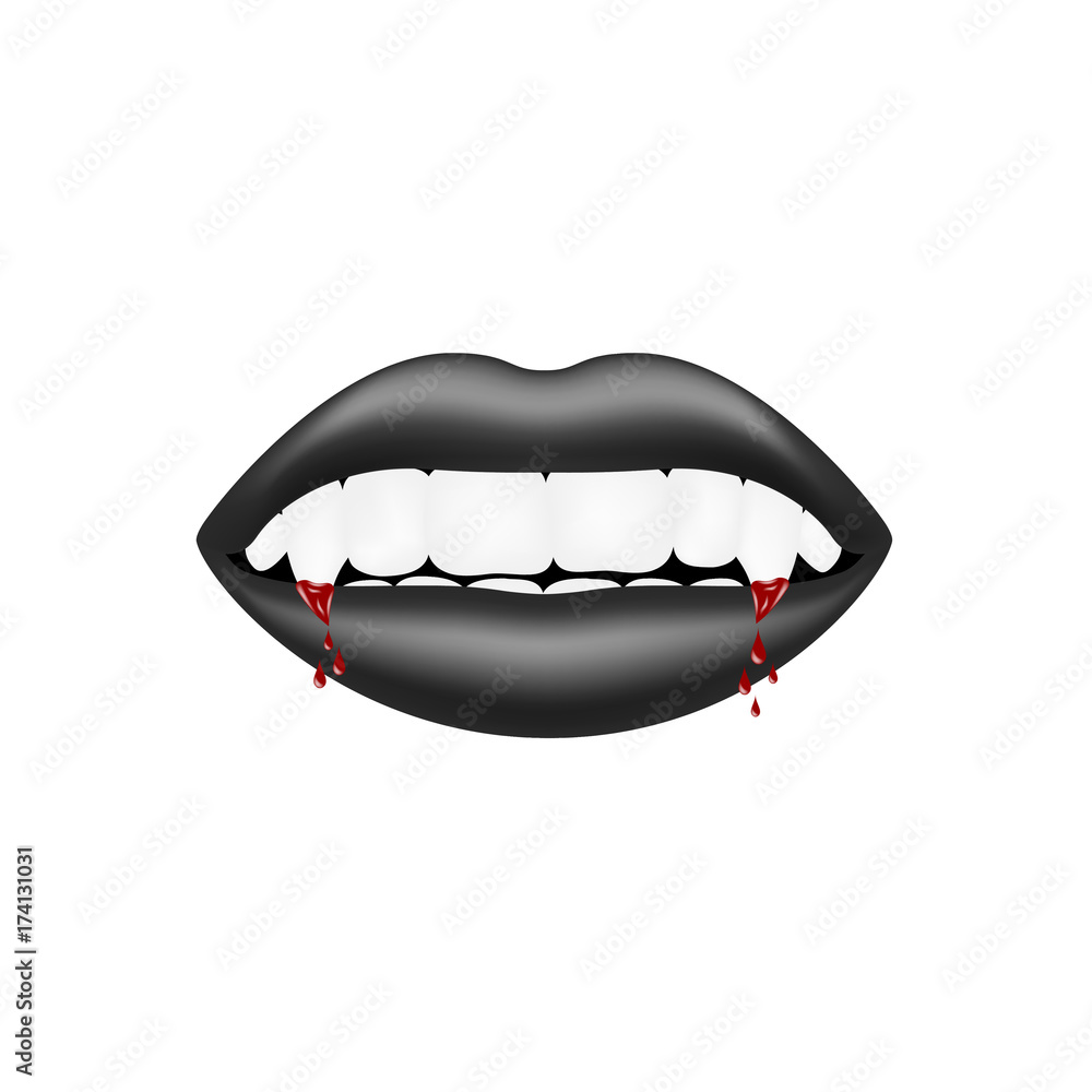 Bloody Teeth Drawing