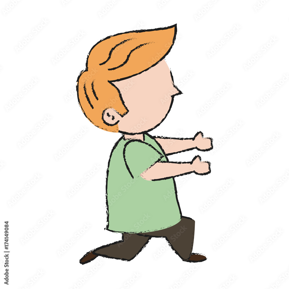 Kid boy faceless icon vector illustration graphic design Stock Vector ...