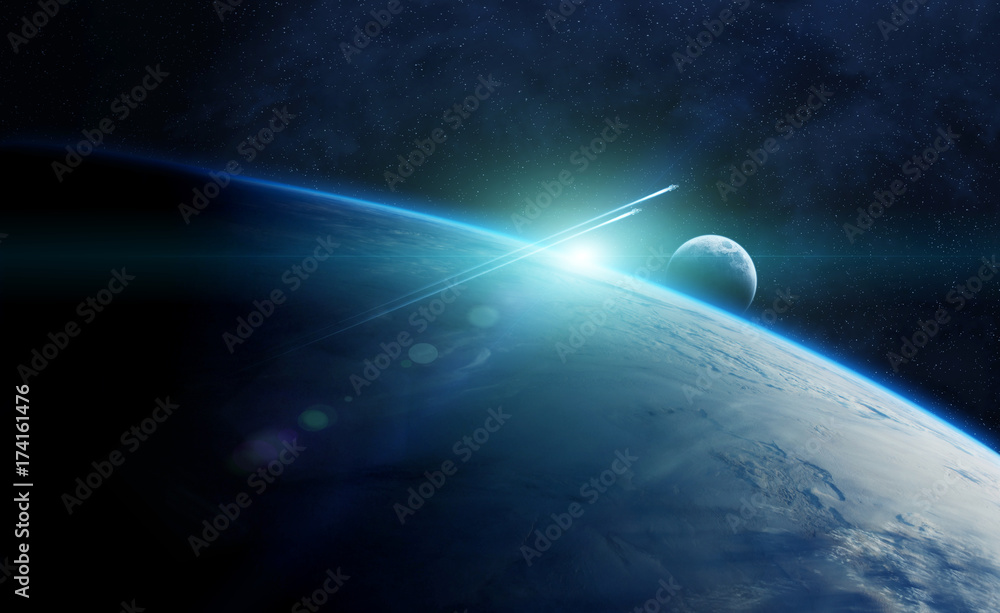 Planet Earth in space 3D rendering elements of this image furnished by ...