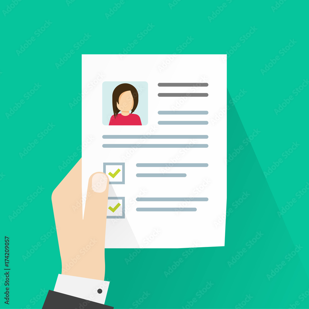 Personal Information On Paper Sheet Vector Illustration Idea Of Cv Or personal-information-on-paper-sheet-vector-illustration-idea-of-cv-or
