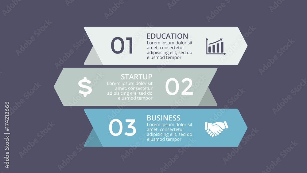 Vector arrows timeline infographic, diagram chart, graph presentation ...