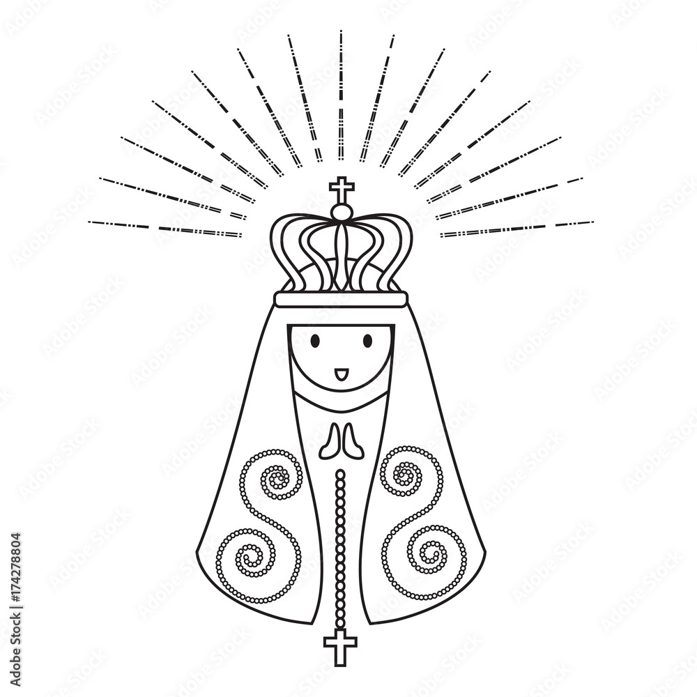 Our Lady of Aparecida is Nossa Senhora Aparecida patroness of Brazil ...