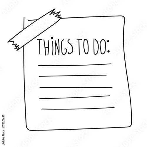 Things To Do List Clipart