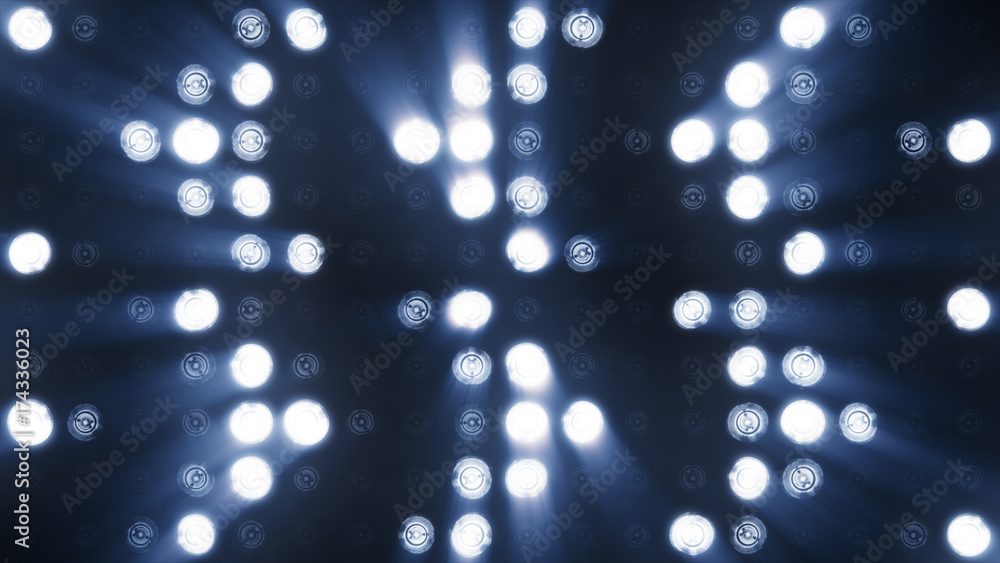 Flashing lights bulb spotlight flood lights arrow Stock Photo | Adobe Stock