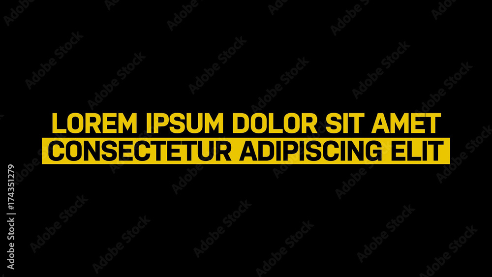 Reverse Wipe Two-Line Title Animation Stock Template | Adobe Stock