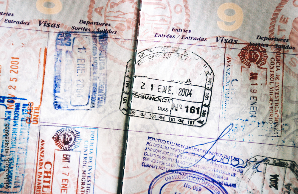 Passport Stamps Stock Photo | Adobe Stock