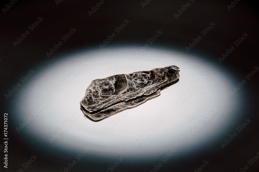Shiny Sedimentary Rock Illuminated By Spotlight Stock Photo | Adobe Stock