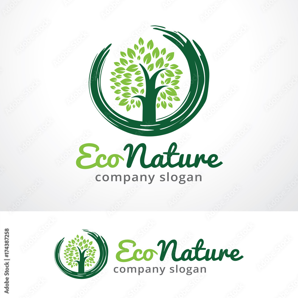 Eco Nature Logo Template Design Vector, Emblem, Design Concept ...