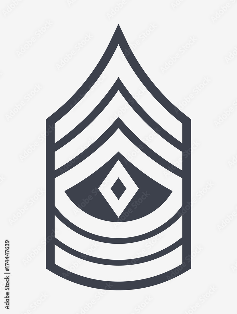 Military Ranks and Insignia. Stripes and Chevrons of Army Stock Vector ...