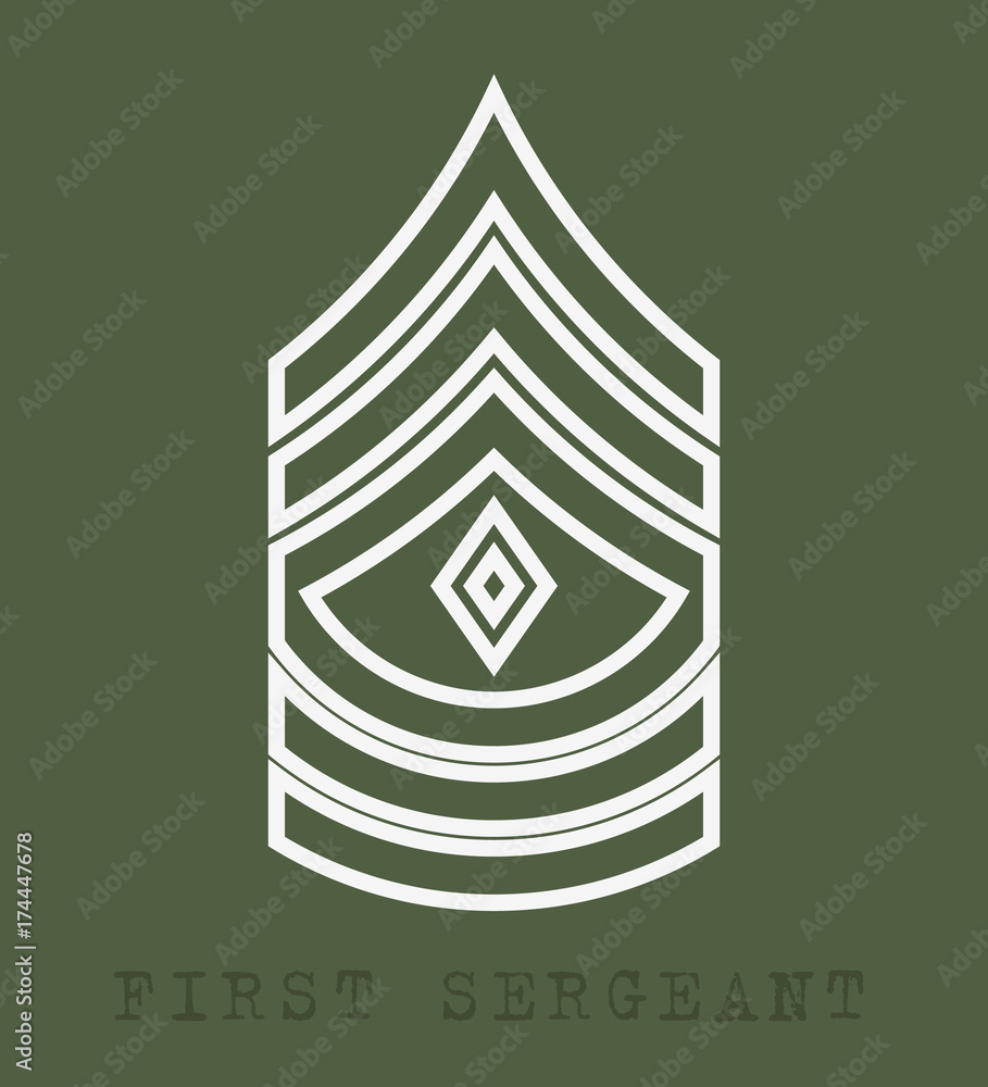 Military Ranks and Insignia. Stripes and Chevrons of Army Stock Vector ...