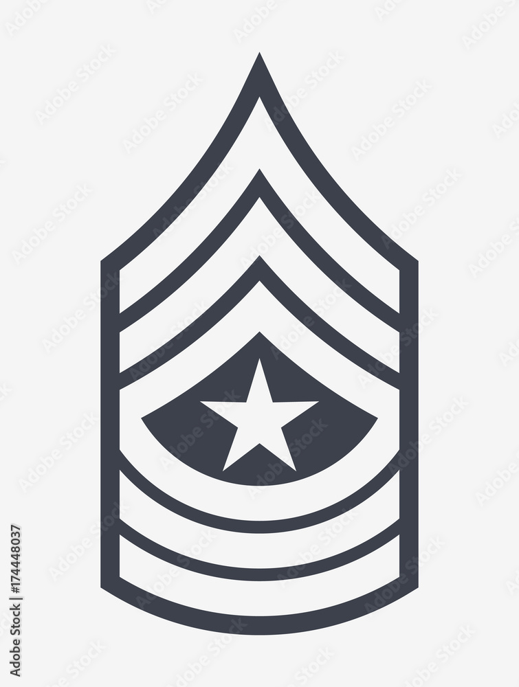 Military Ranks and Insignia. Stripes and Chevrons of Army Stock Vector ...
