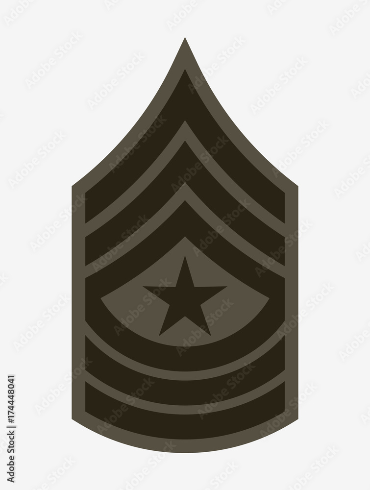 Military Ranks and Insignia. Stripes and Chevrons of Army Stock Vector ...
