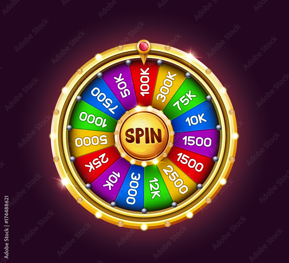 Bonus wheel of luck. Vector illustration Stock Vector | Adobe Stock