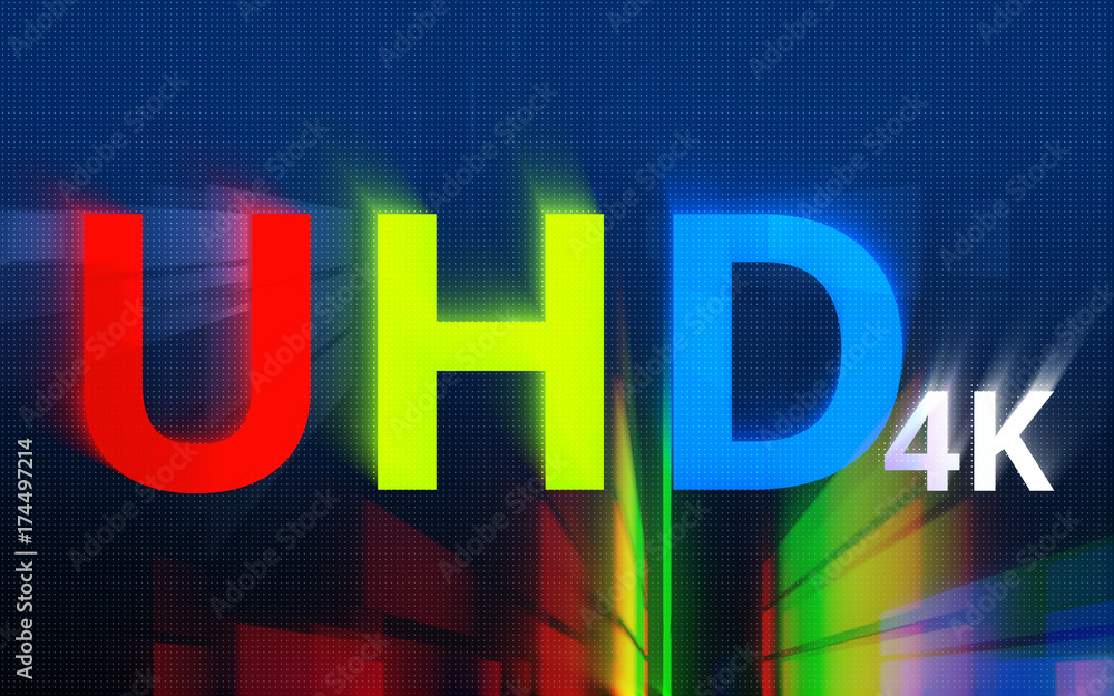 UHD 4K Logo Stock Illustration | Adobe Stock
