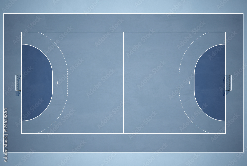 Illustrazione Stock Handball Spielfeld | Adobe Stock