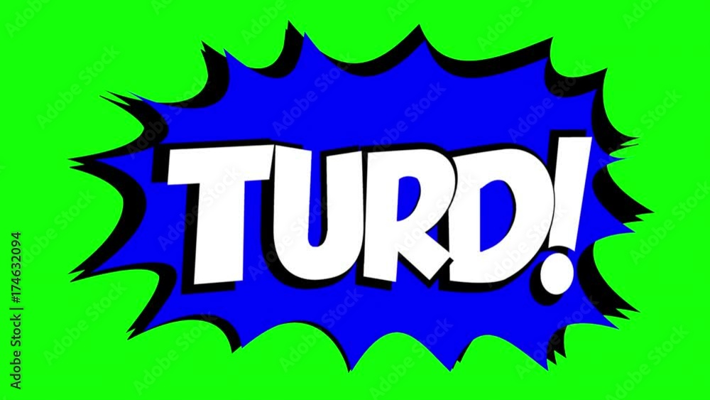 Vidéo Stock A comic strip speech bubble cartoon animation, with the ...