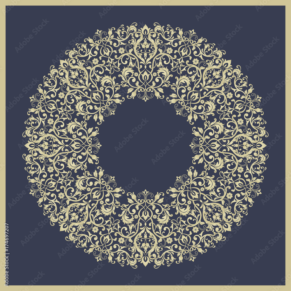 Round Swirls Template