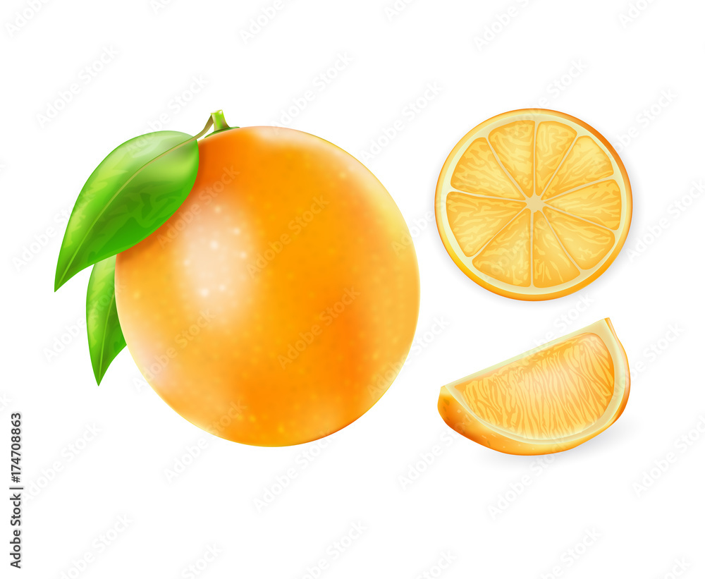 Orange Wedge Vector