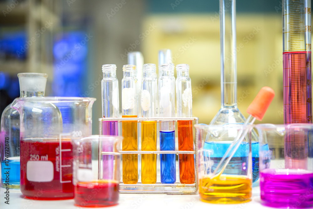 Preparation of standard pH solution, Matching the color of the bottle ...