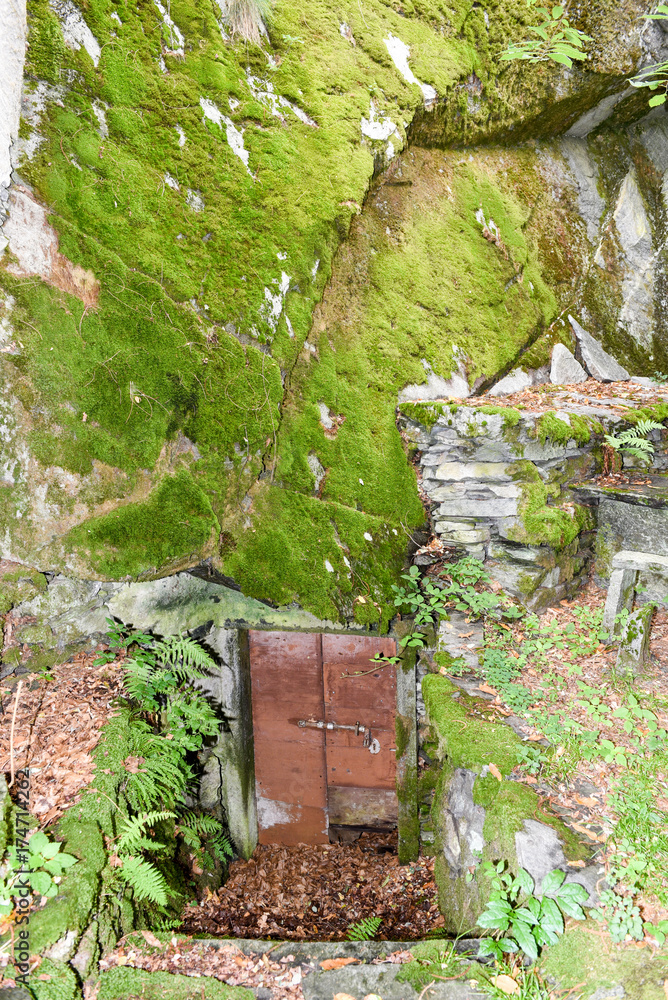Typical grotto at Cevio on Maggia valley Stock Photo | Adobe Stock