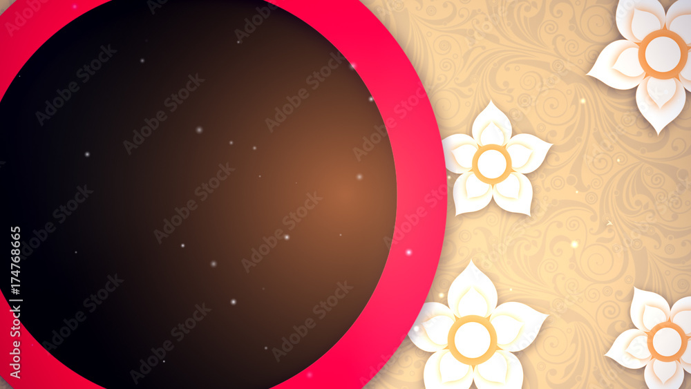 Growing Flowers Background Stock Template | Adobe Stock