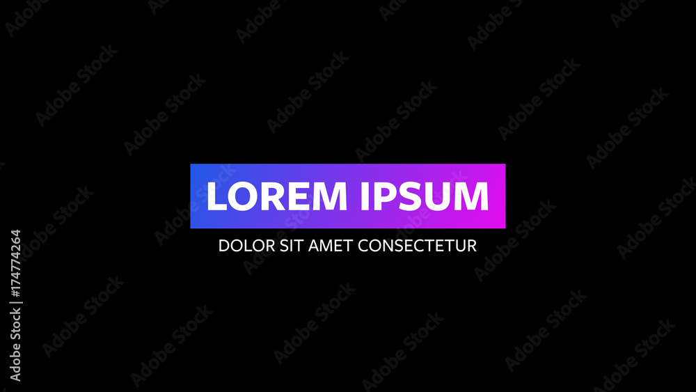 Modelo de Sliding Gradient Frame Title do Stock | Adobe Stock